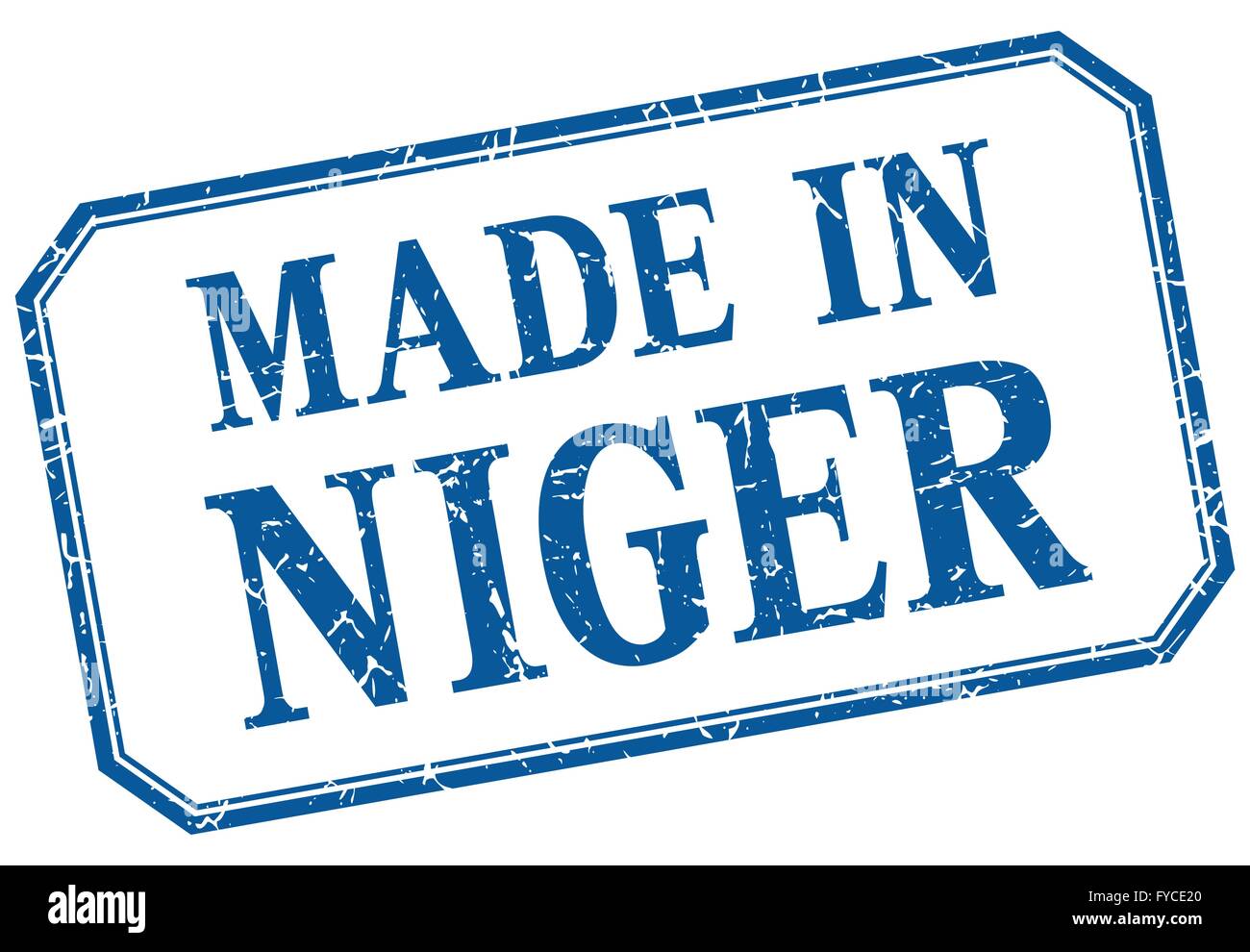 Niger - made in blue vintage isolated label Stock Vector Image & Art ...