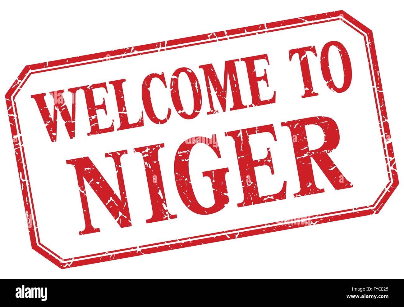 Niger - welcome red vintage isolated label Stock Vector Image & Art - Alamy