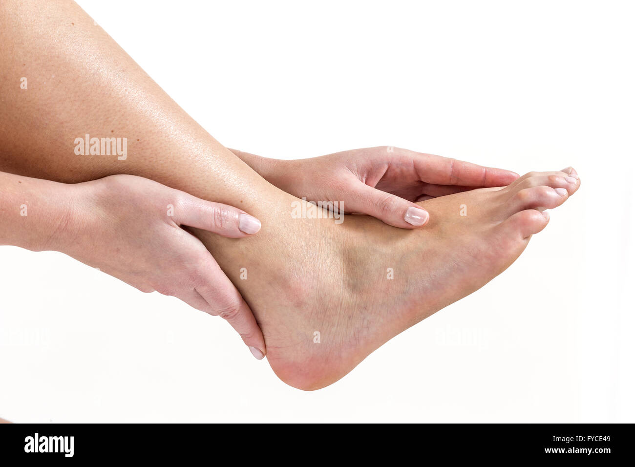 FOOT CARE, WOMAN Stock Photo - Alamy