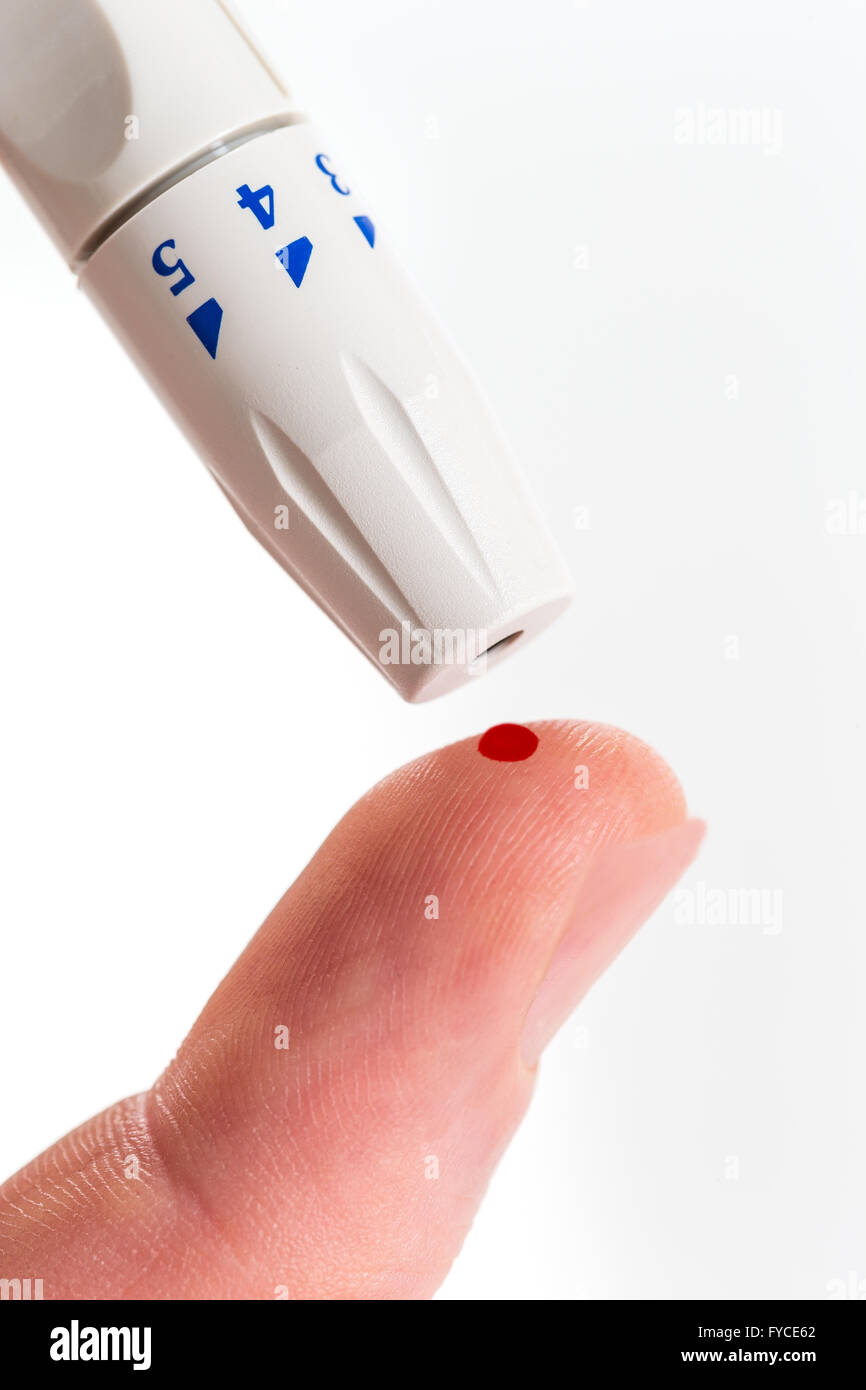 Diabetes self testing hi-res stock photography and images - Alamy