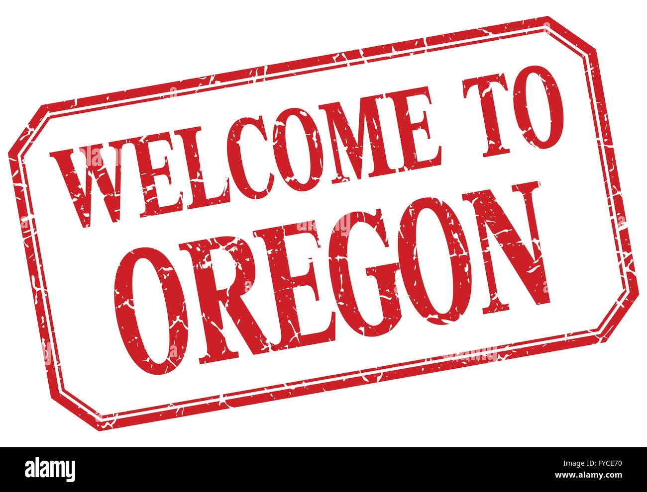 Oregon - welcome red vintage isolated label Stock Vector Image & Art ...