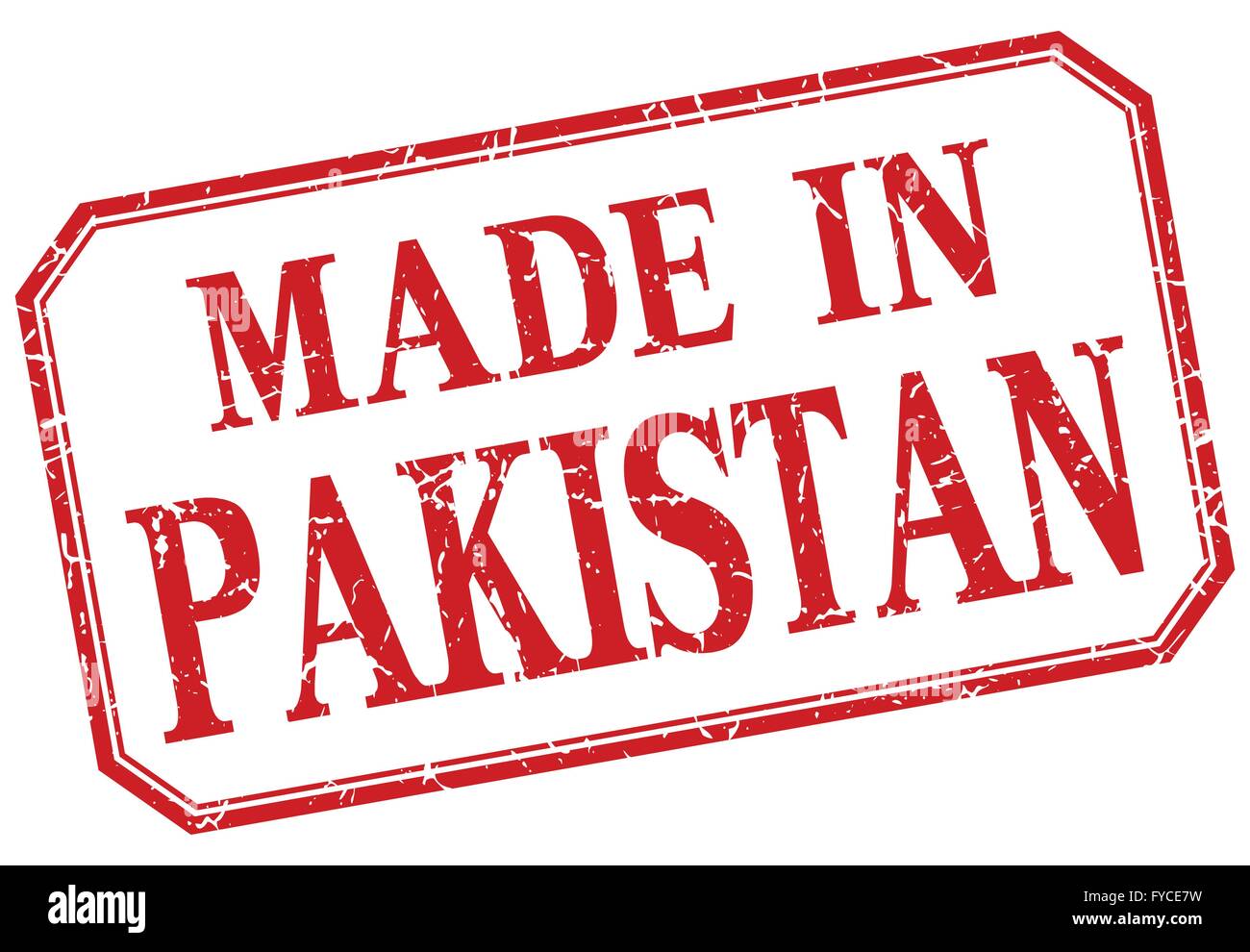 Pakistan - made in red vintage isolated label Stock Vector Image & Art ...