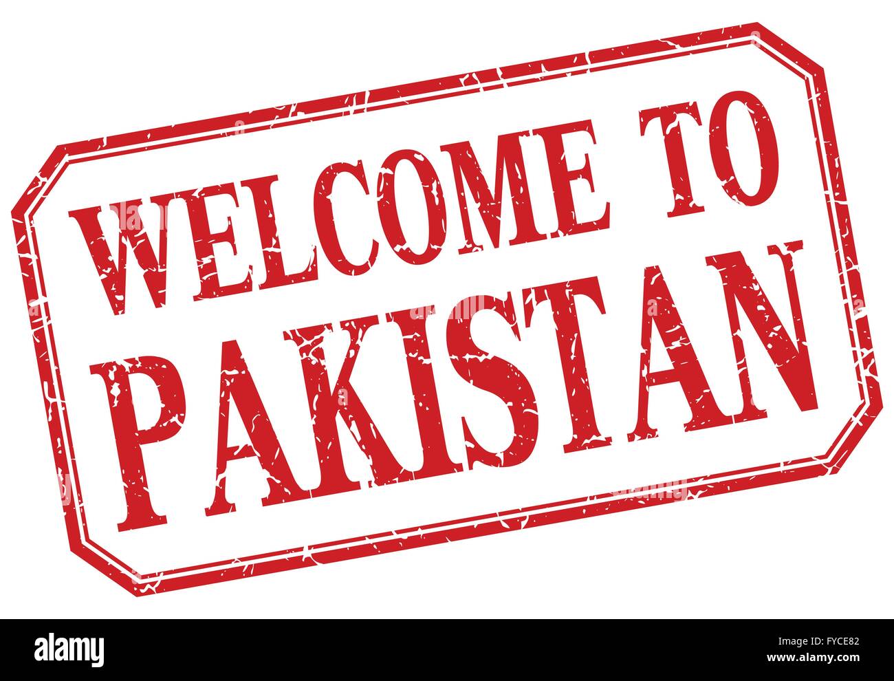 Pakistan - welcome red vintage isolated label Stock Vector Image & Art ...
