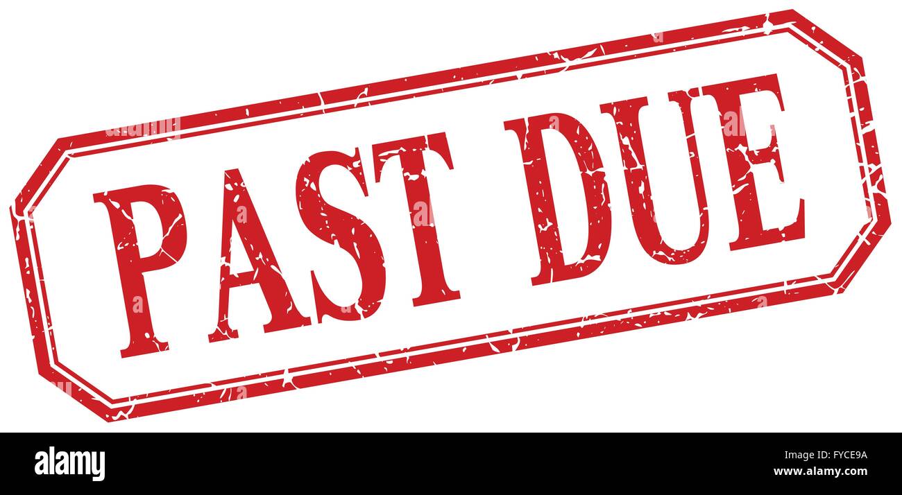 Past due red square hi-res stock photography and images - Alamy