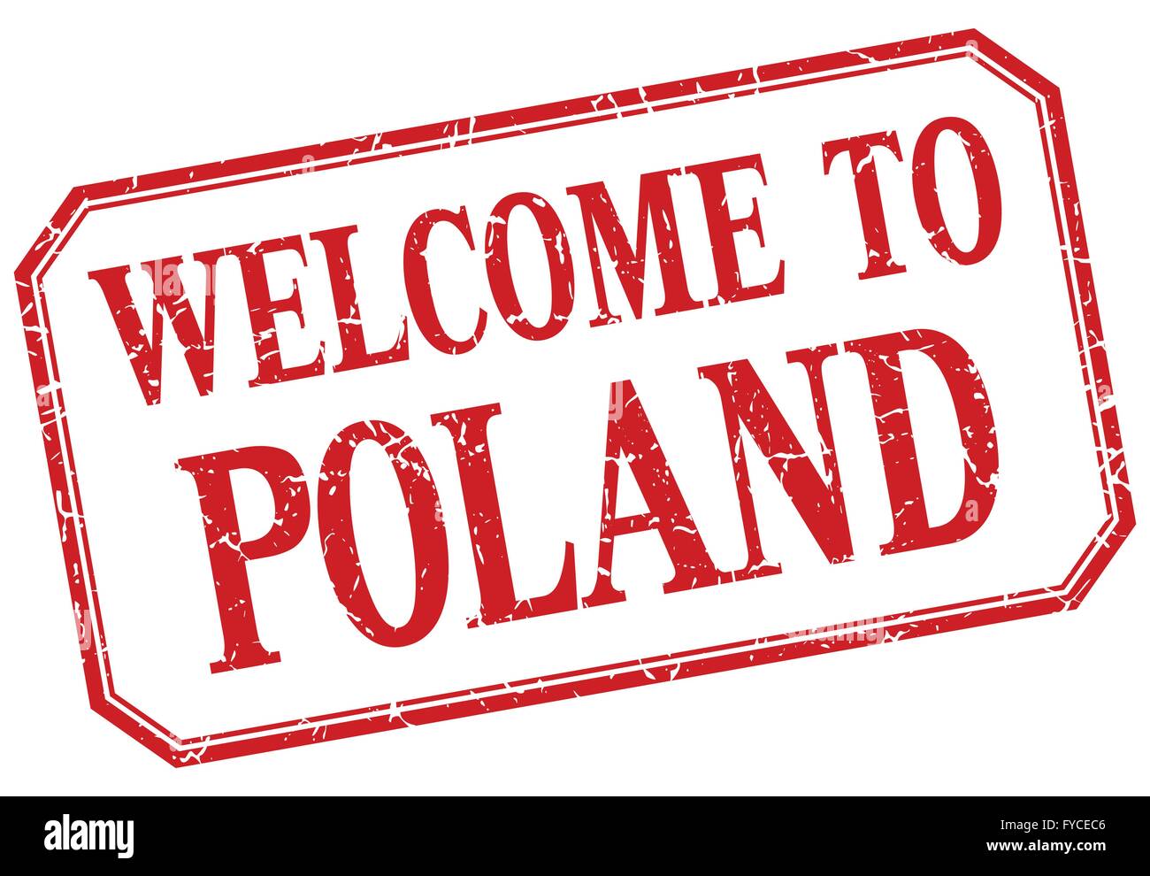 Poland - welcome red vintage isolated label Stock Vector Image & Art ...