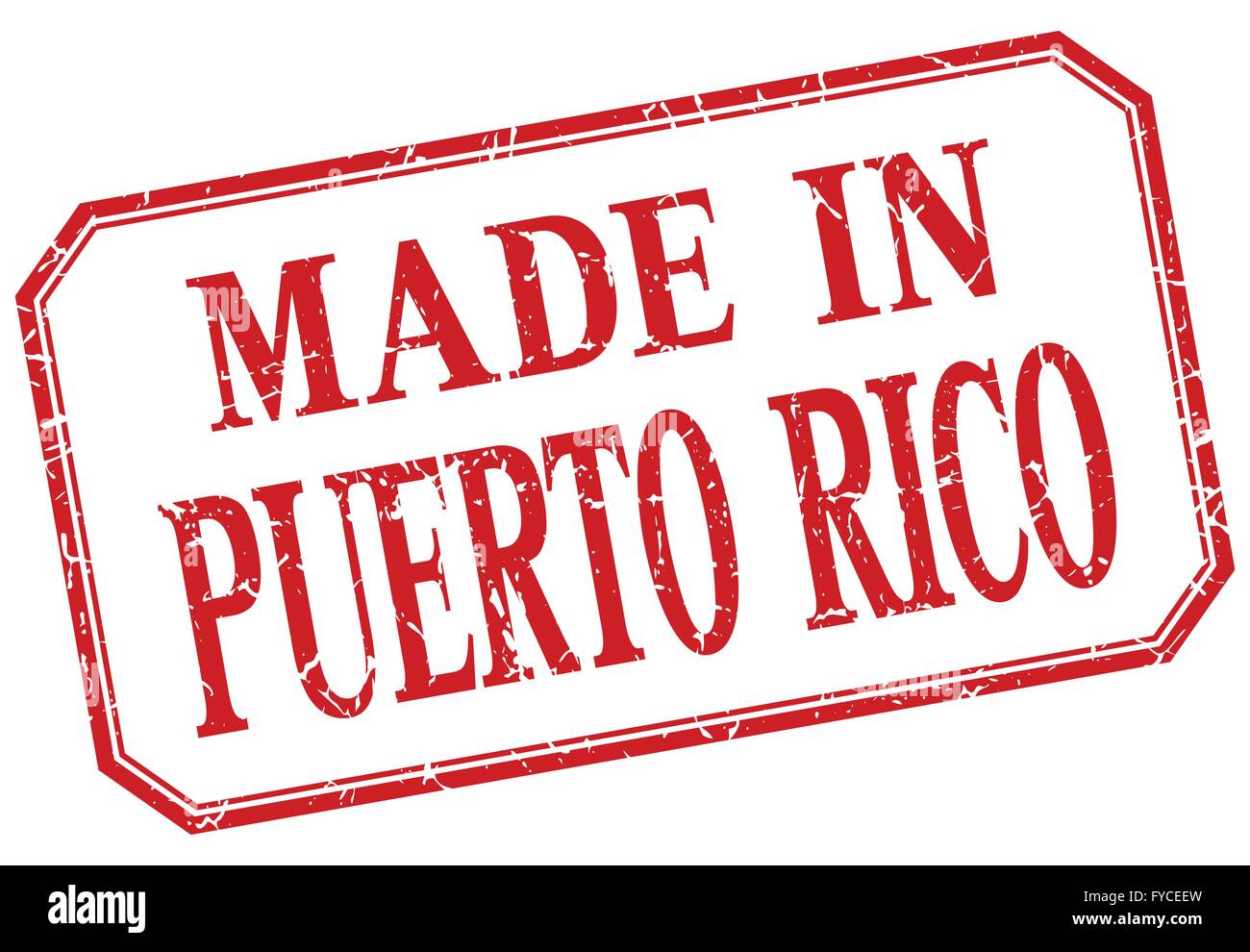 Puerto Rico - made in red vintage isolated label Stock Vector Image ...