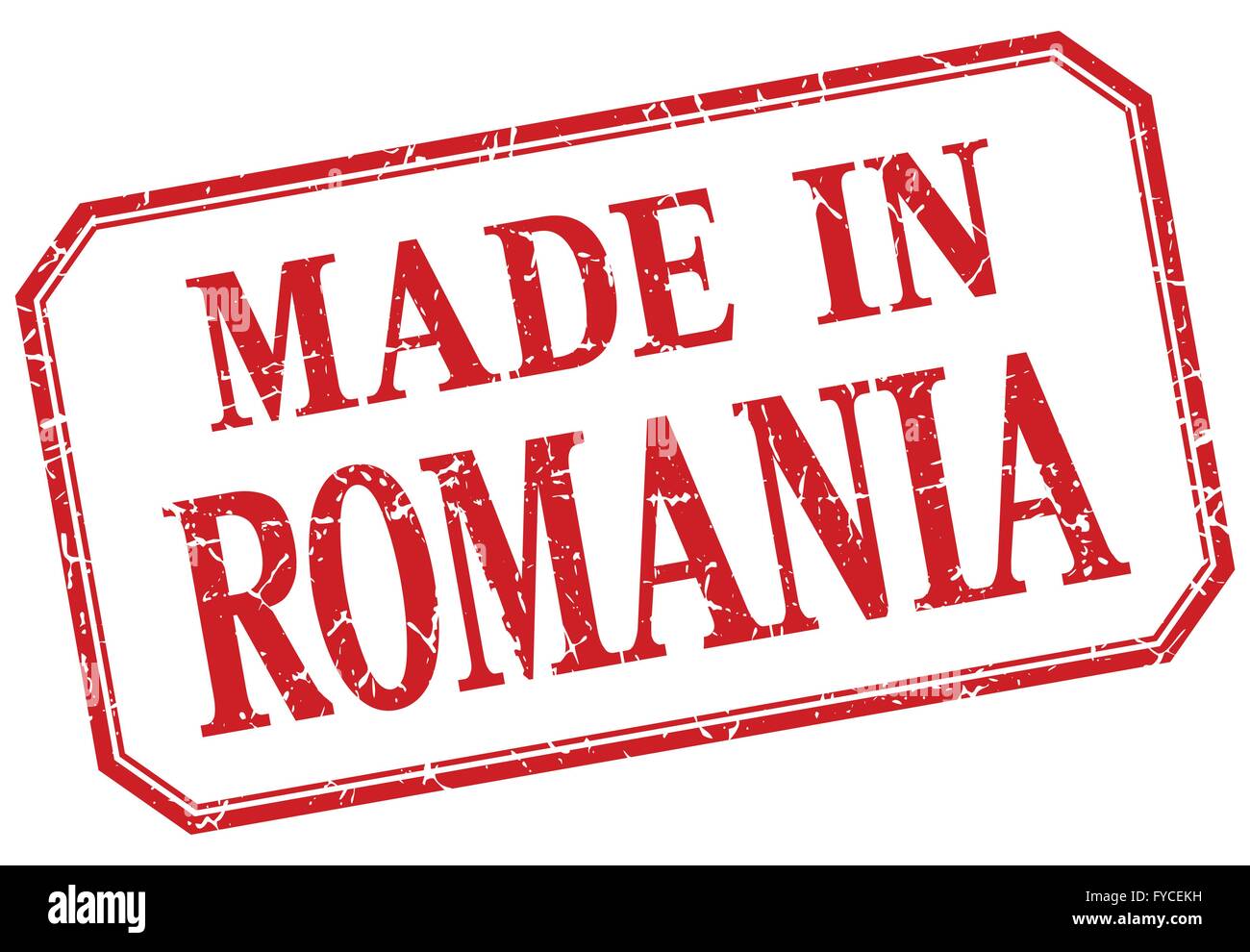 Romania - made in red vintage isolated label Stock Vector Image & Art ...