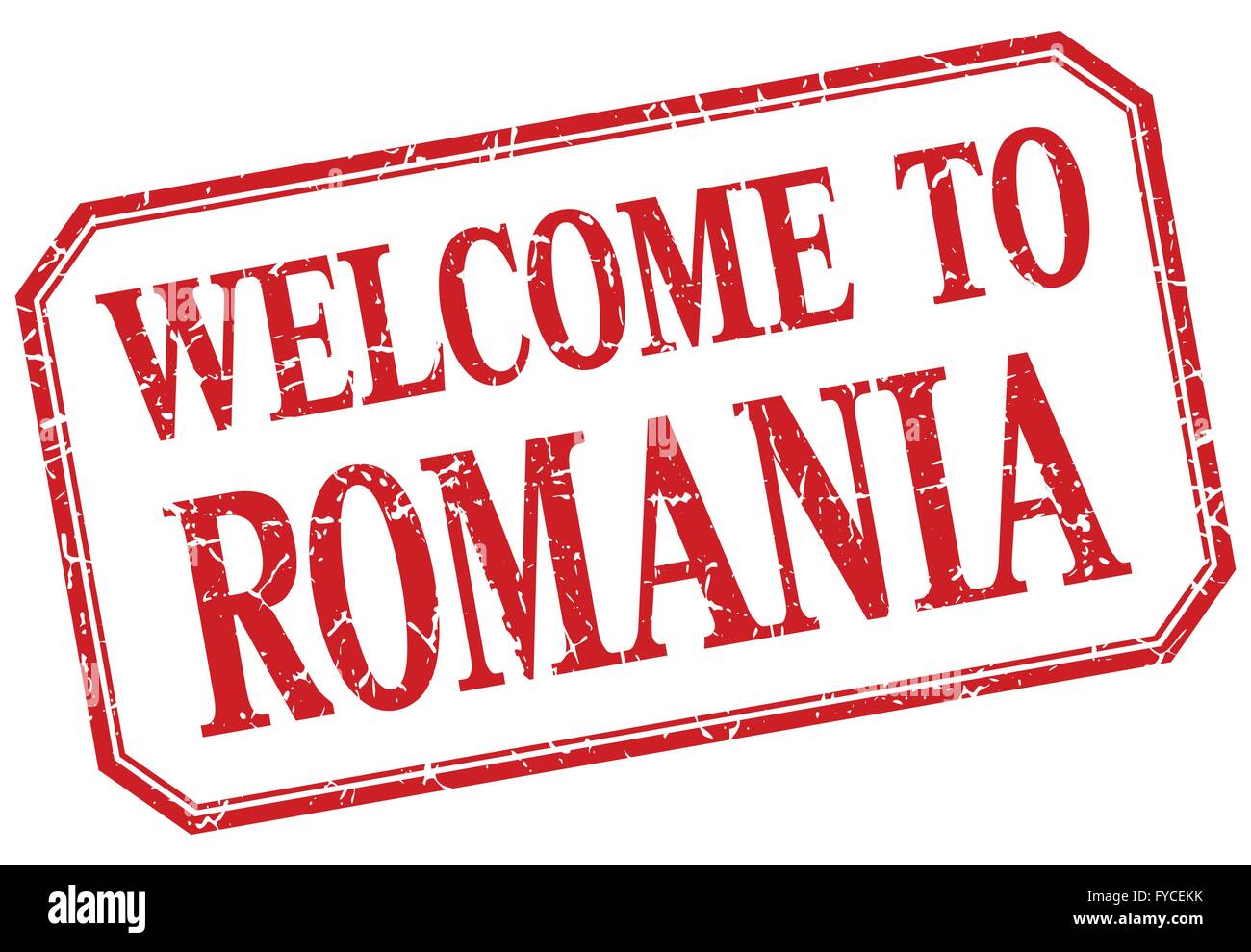 Romania - welcome red vintage isolated label Stock Vector Image & Art ...