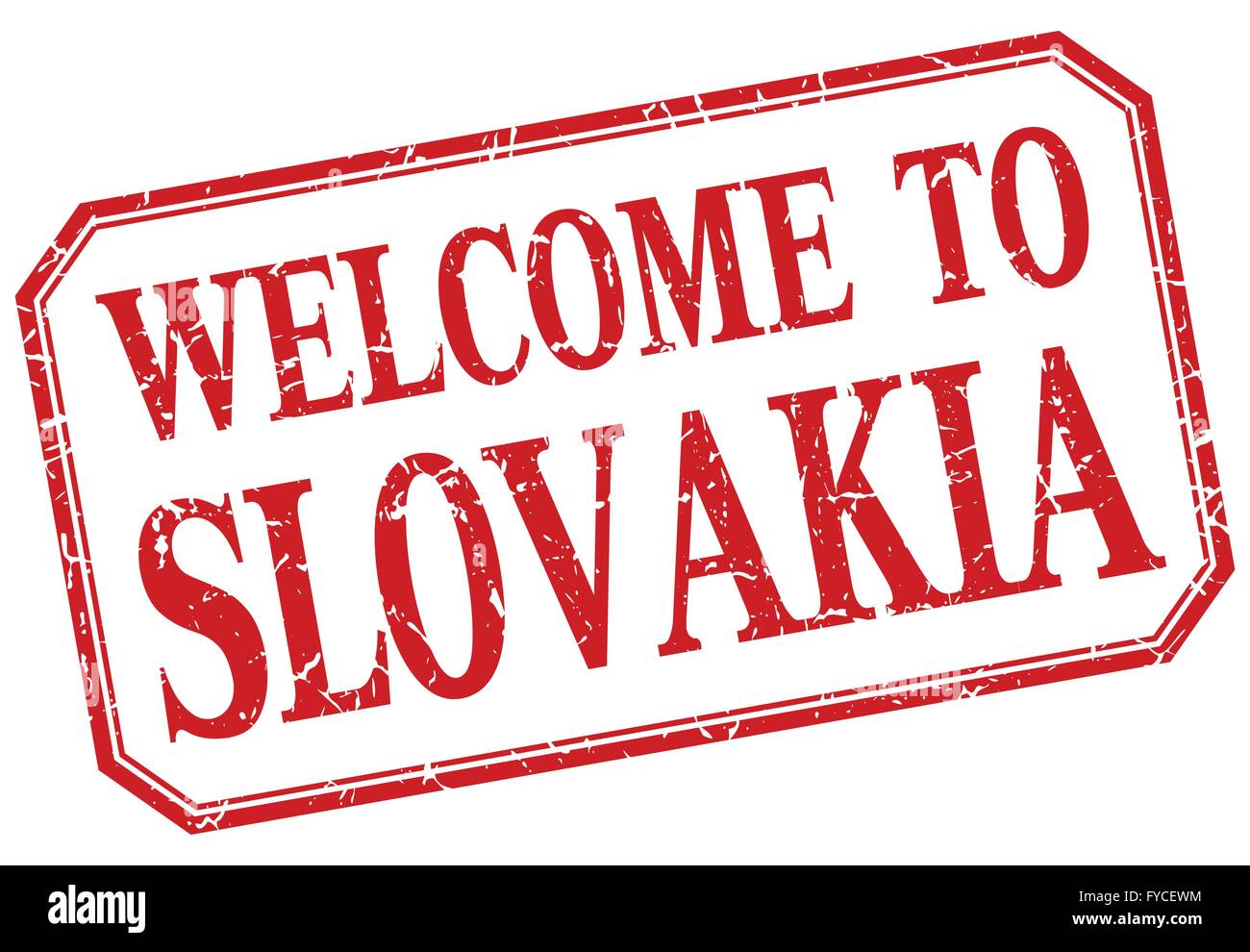 Slovakia - welcome red vintage isolated label Stock Vector Image & Art ...