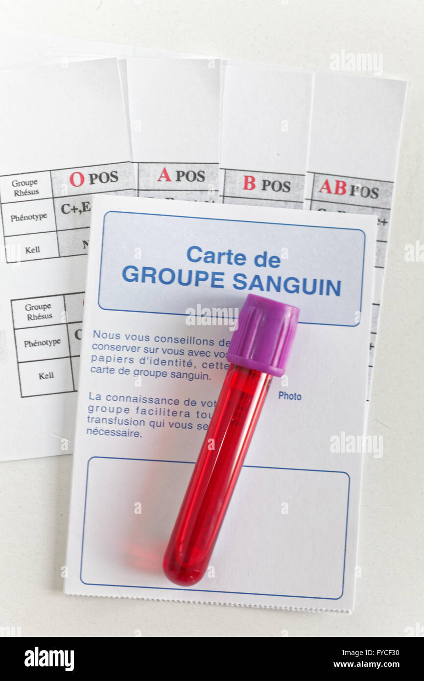 Blood type o positive hi-res stock photography and images - Alamy