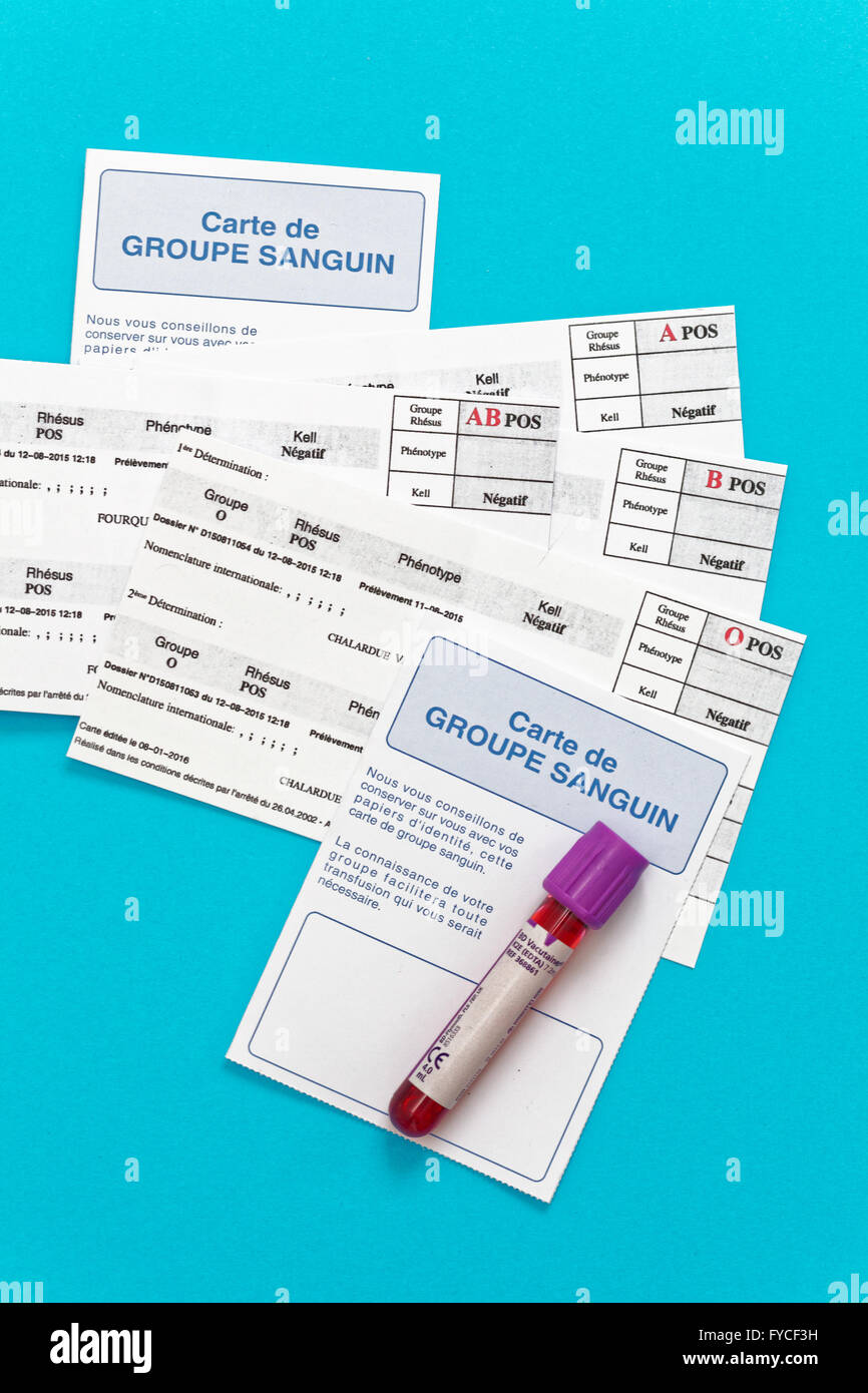 Blood type o positive hi-res stock photography and images - Alamy