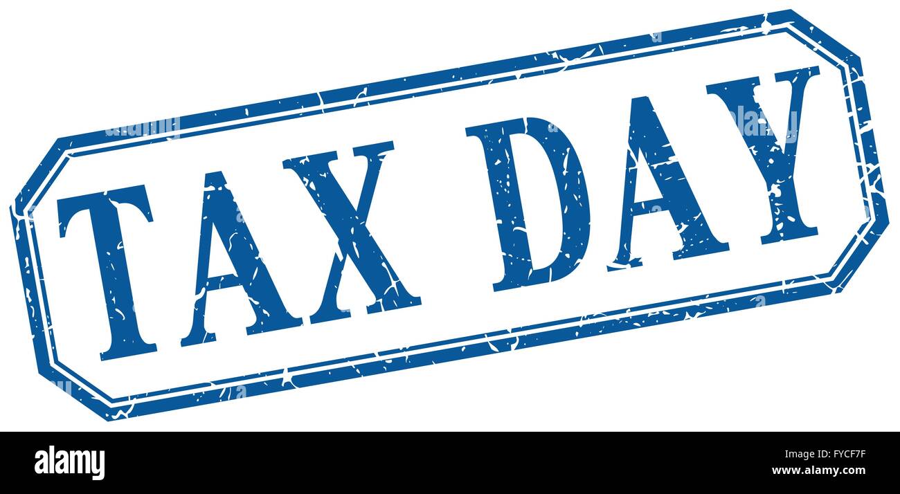 Tax day blue grunge hi-res stock photography and images - Alamy
