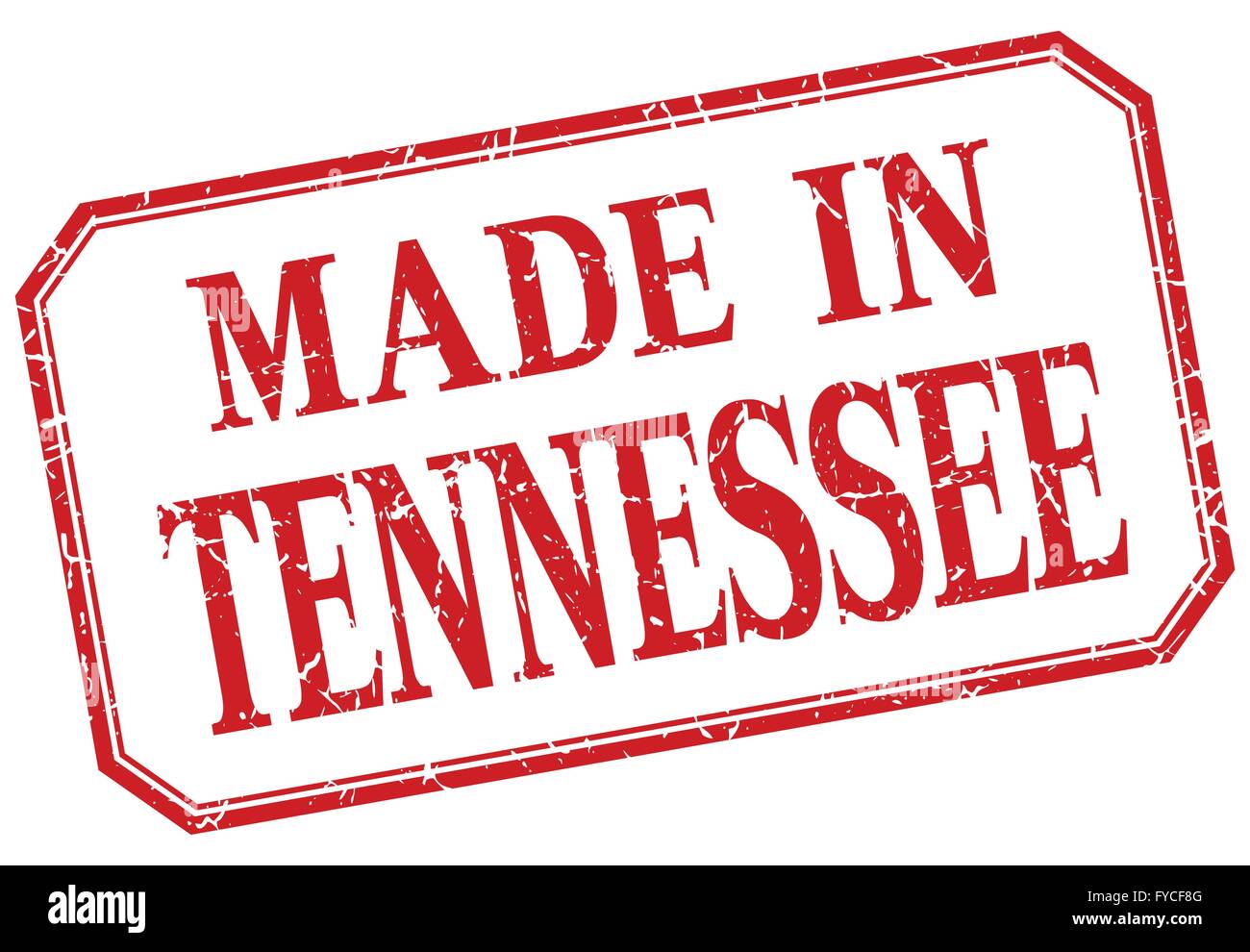 Tennessee - made in red vintage isolated label Stock Vector Image & Art ...