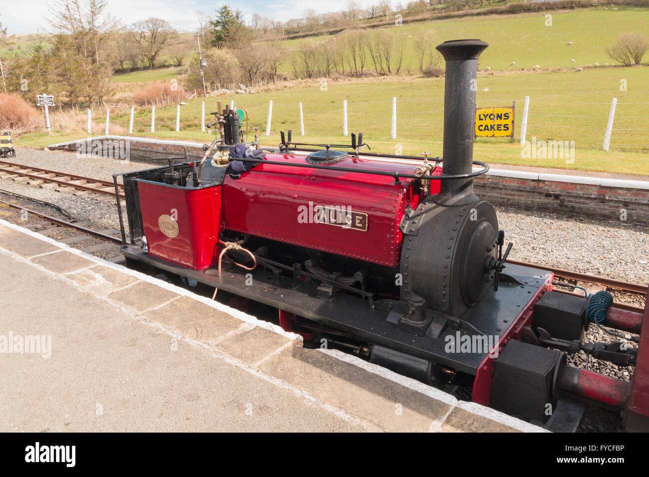 The Bala Lake Railway or Rheilffordd Llyn Tegid (in Welsh) narrow gauge ...