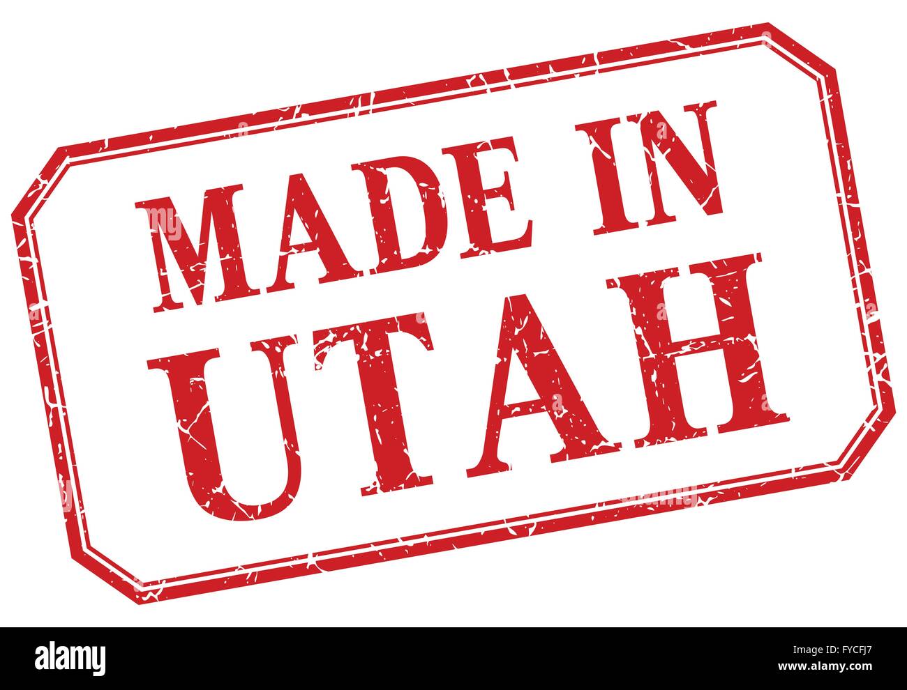 Utah - made in red vintage isolated label Stock Vector Image & Art - Alamy