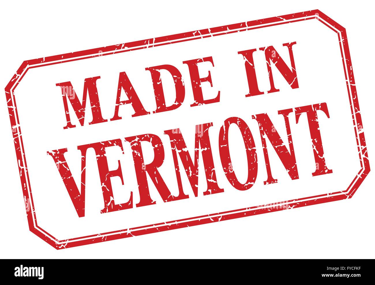 Vermont - made in red vintage isolated label Stock Vector Image & Art ...