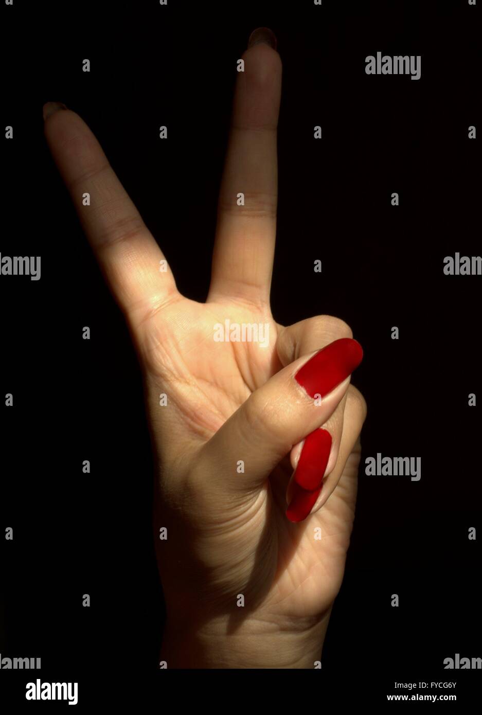 V for victory signs hi-res stock photography and images - Alamy