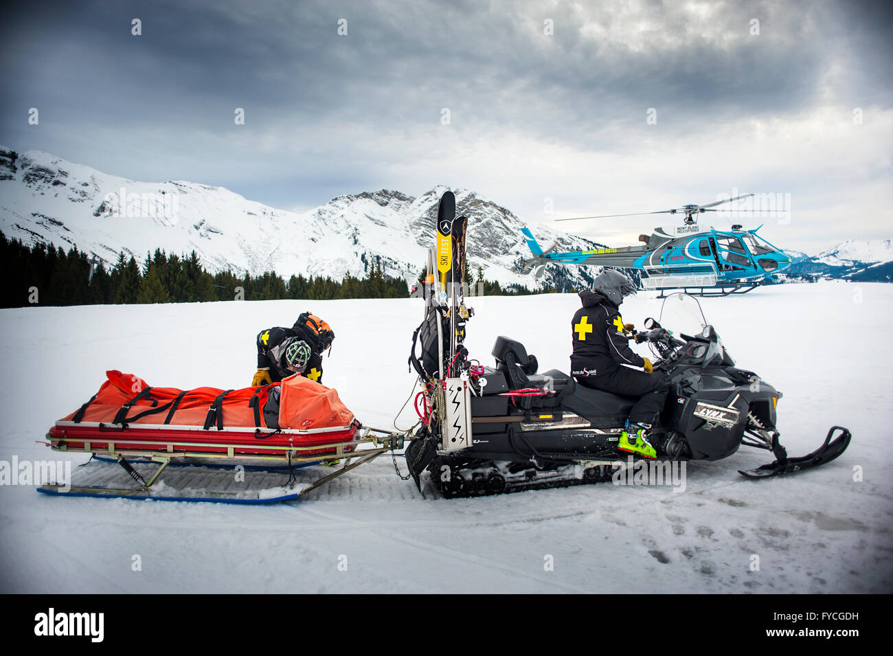 Ski patrol rescue vehicle hi-res stock photography and images - Alamy