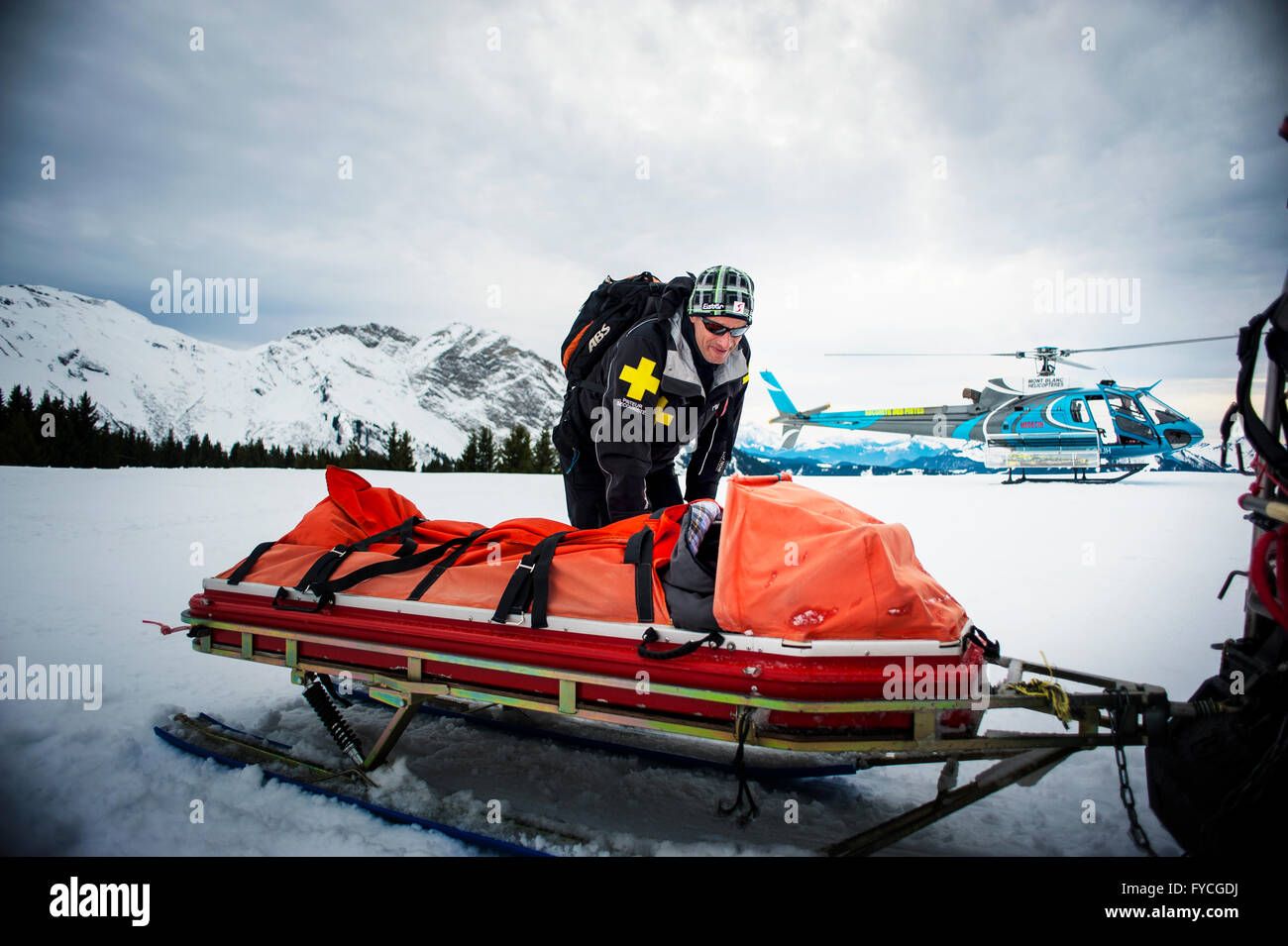 Ski patrol rescue vehicle hi-res stock photography and images - Alamy