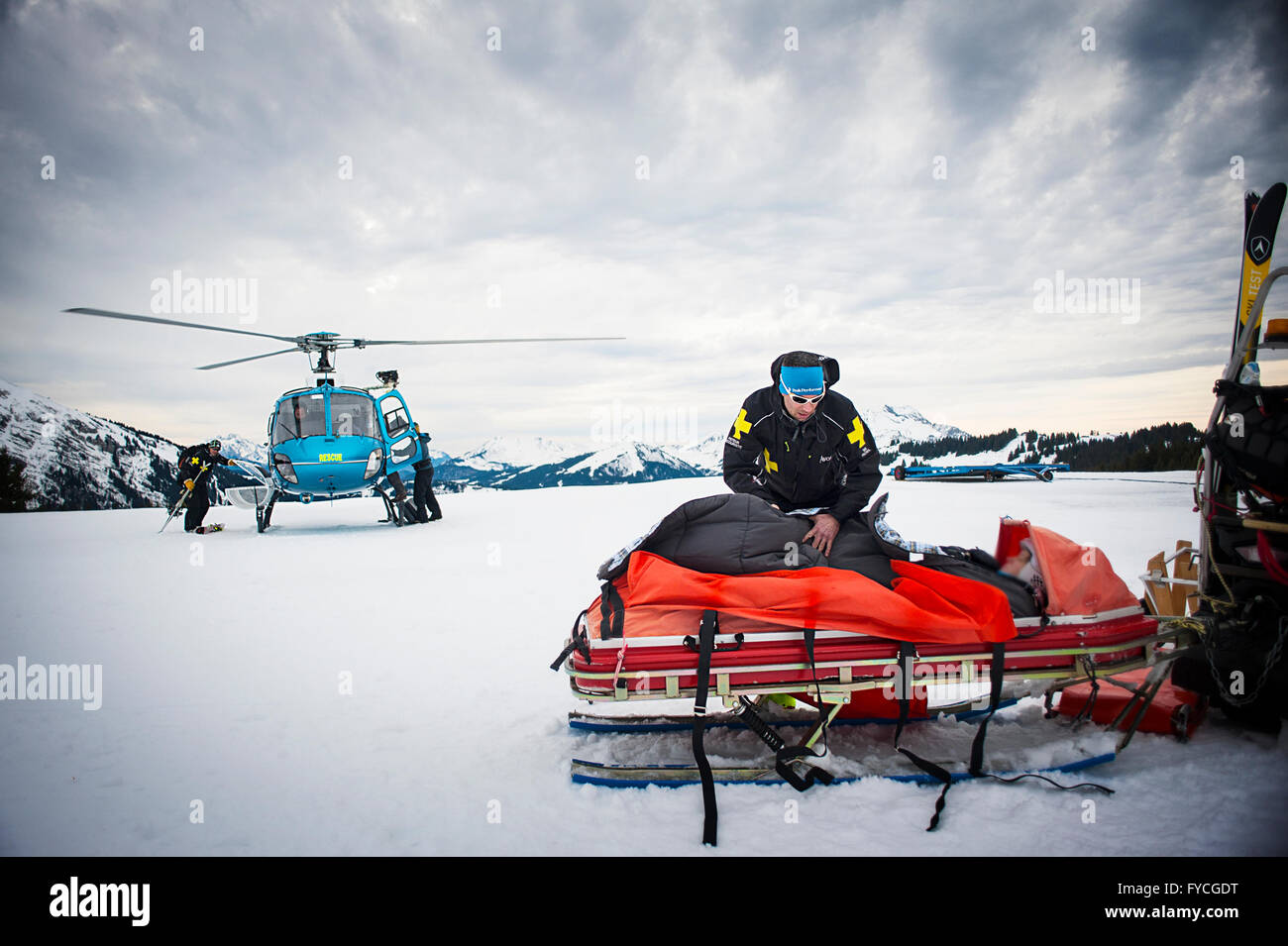 Ski patrol rescue vehicle hi-res stock photography and images - Alamy