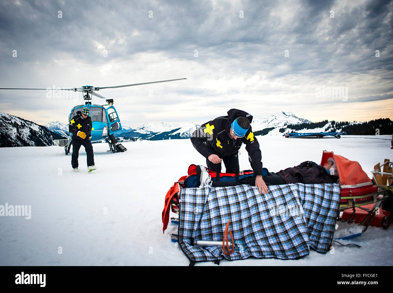 Ski patrol rescue vehicle hi-res stock photography and images - Alamy