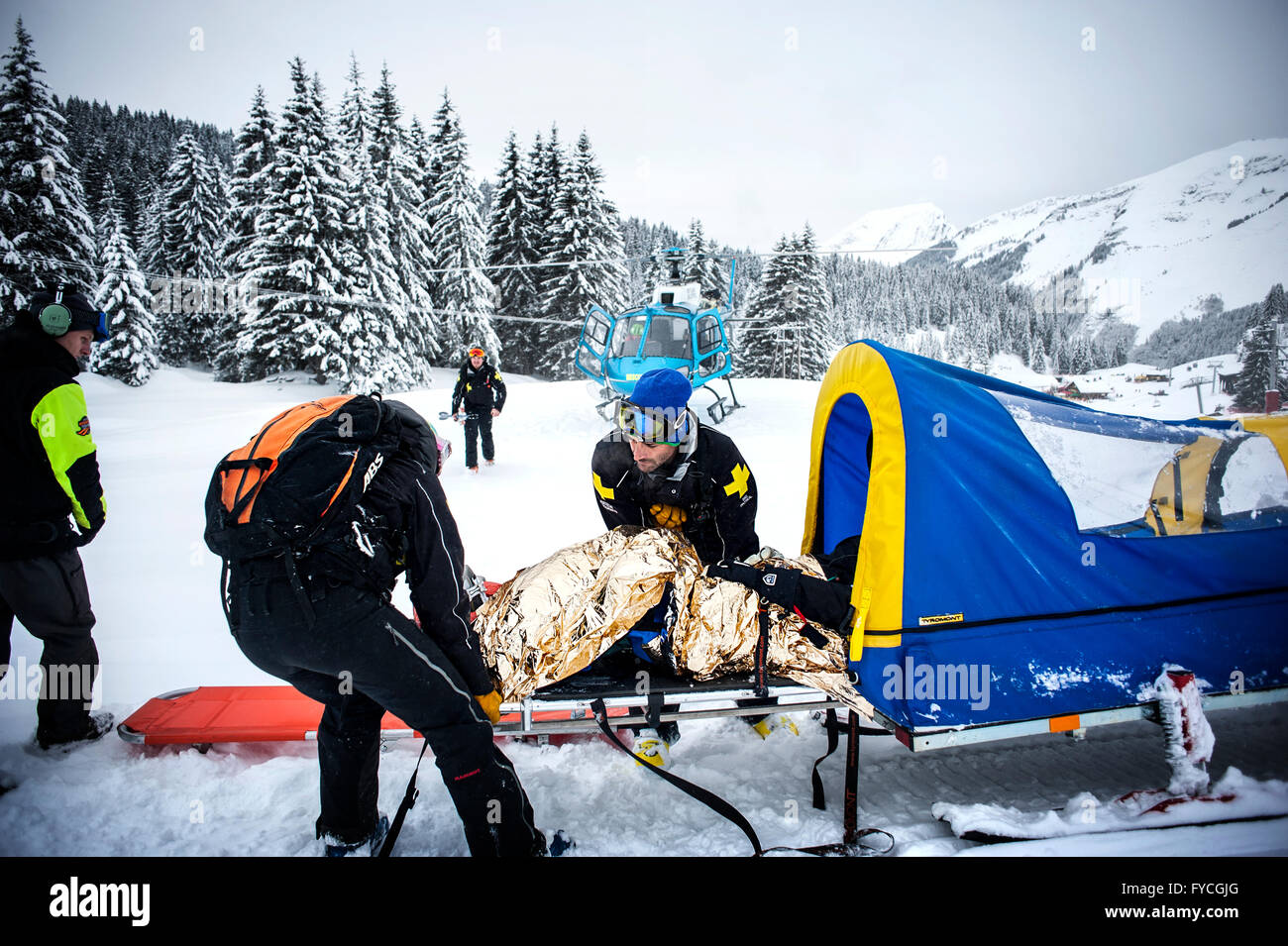 Ski patrol rescue vehicle hi-res stock photography and images - Alamy