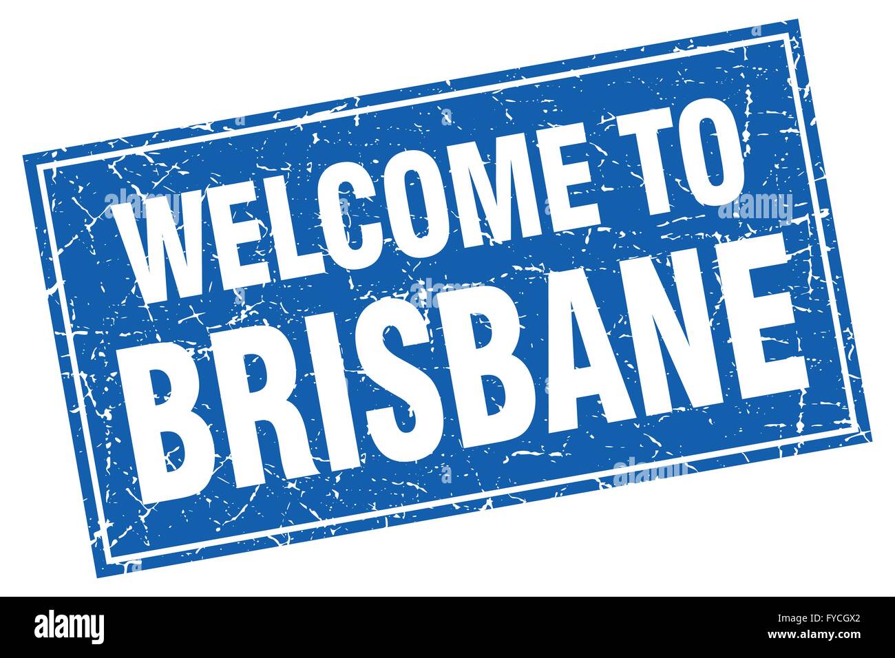 Welcome brisbane stamp hi-res stock photography and images - Alamy