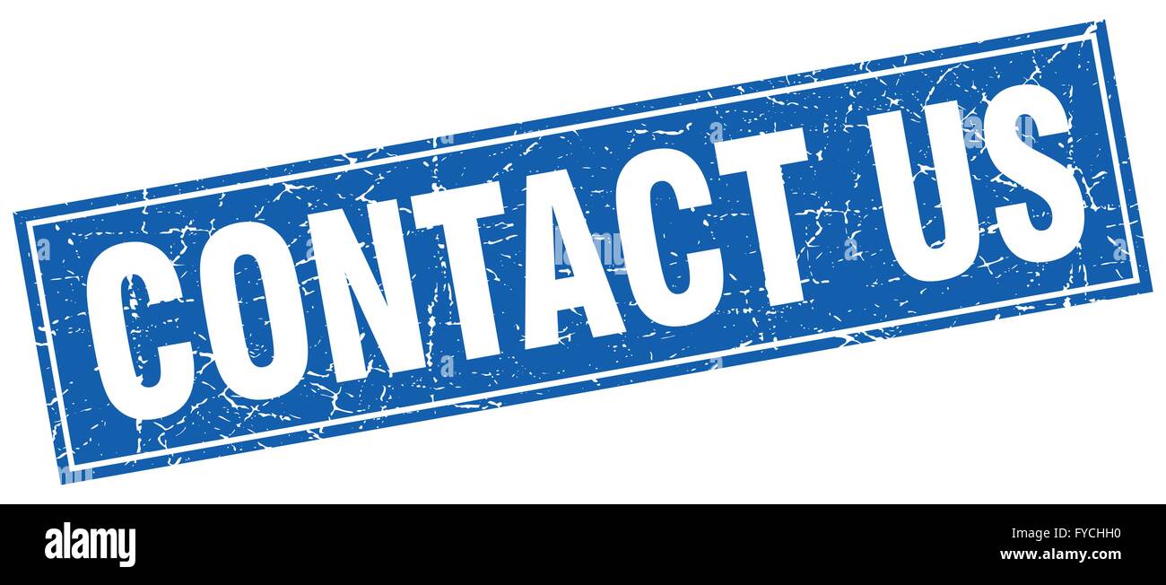 Contact us stamp square hi-res stock photography and images - Alamy