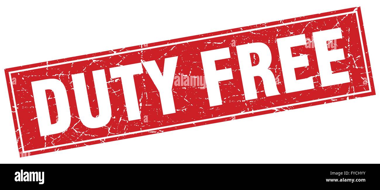 Duty free stamp square Stock Vector Images - Alamy