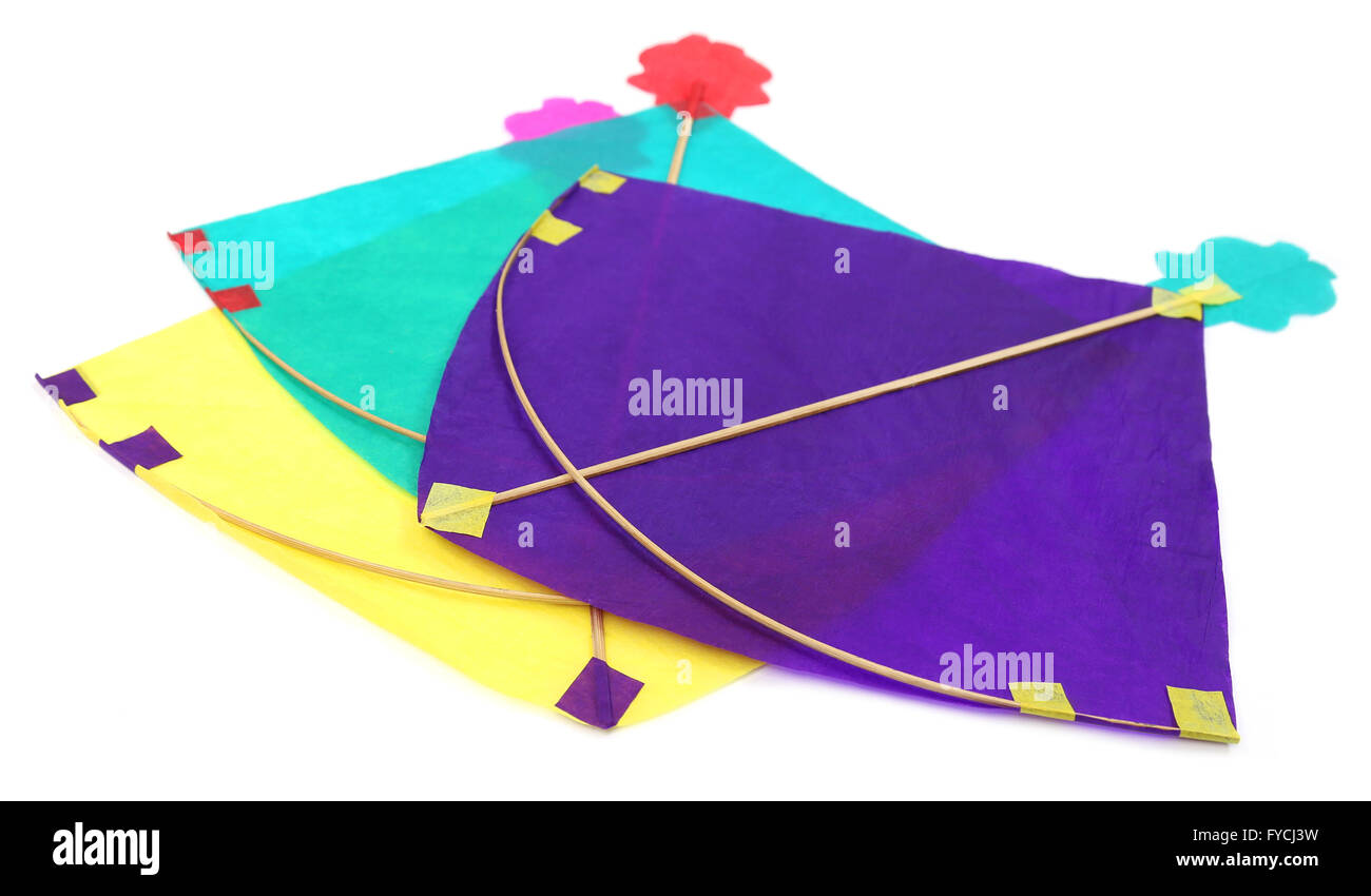 Flying Kites Cut Out Stock Images & Pictures - Alamy