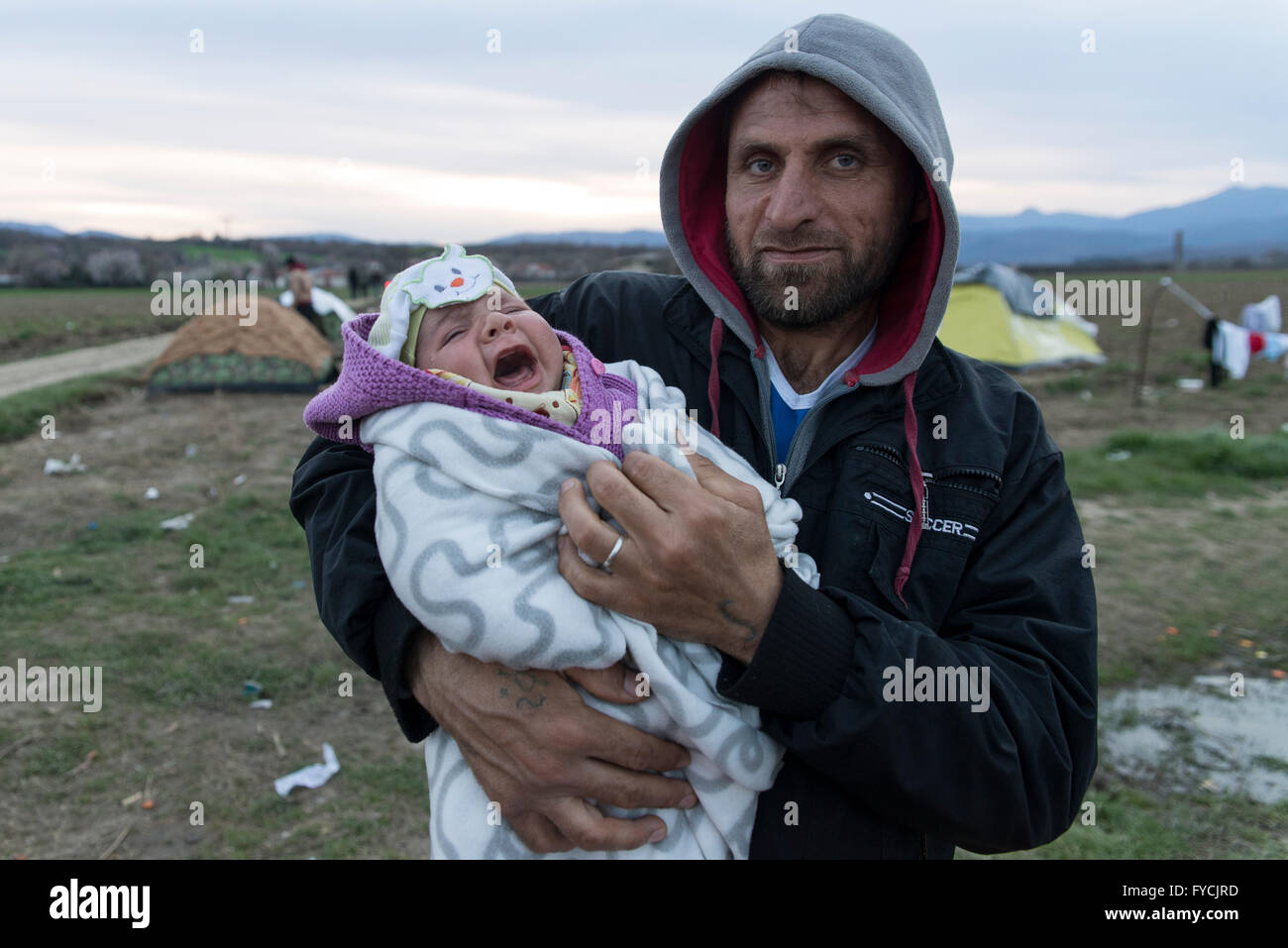 Refugee crying hi-res stock photography and images - Alamy