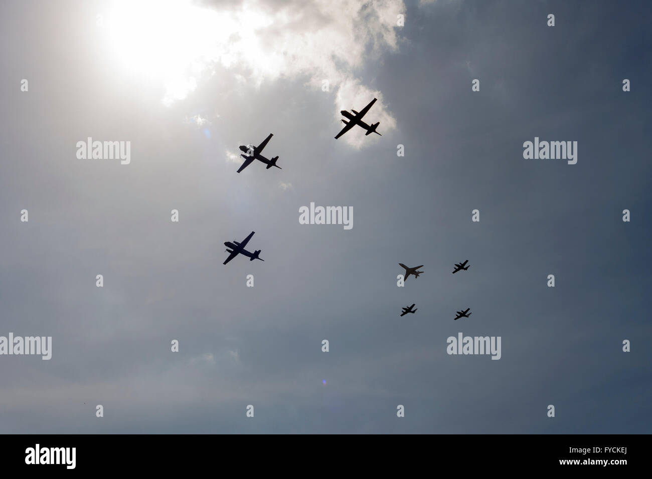 Military planes seen fly over Paris. France. Pic Pako Mera Stock Photo ...