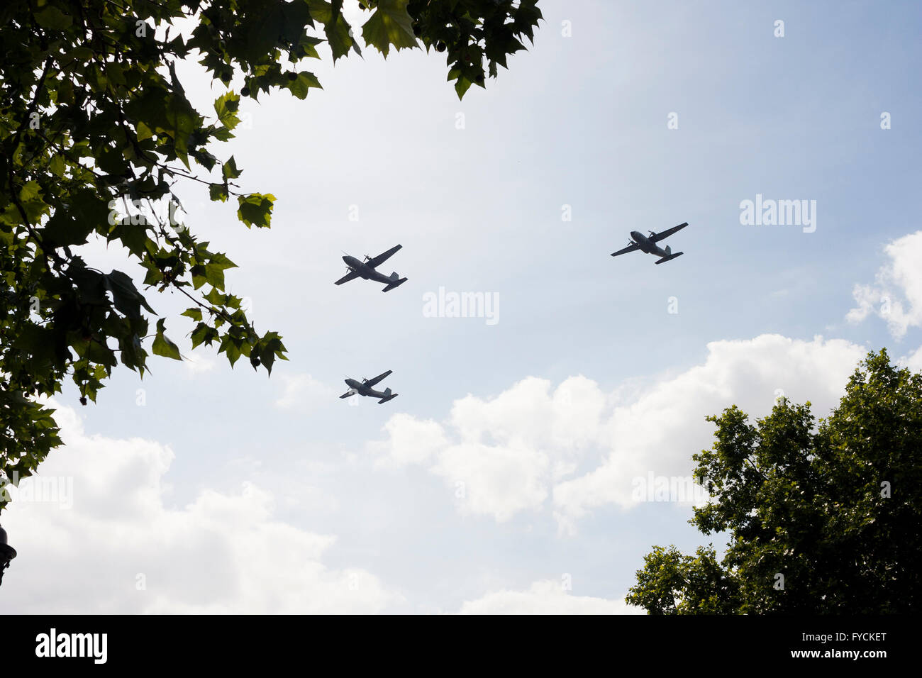 Military planes seen fly over Paris. France. Pic Pako Mera Stock Photo ...