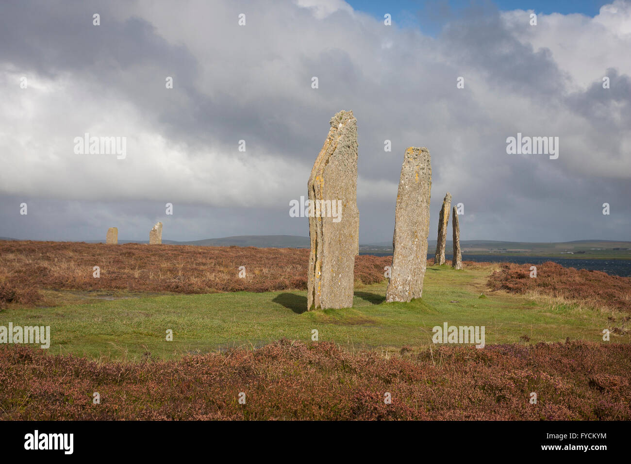 The Ring of Brodgar is a Neolithic henge and stone circle in Scotland ...
