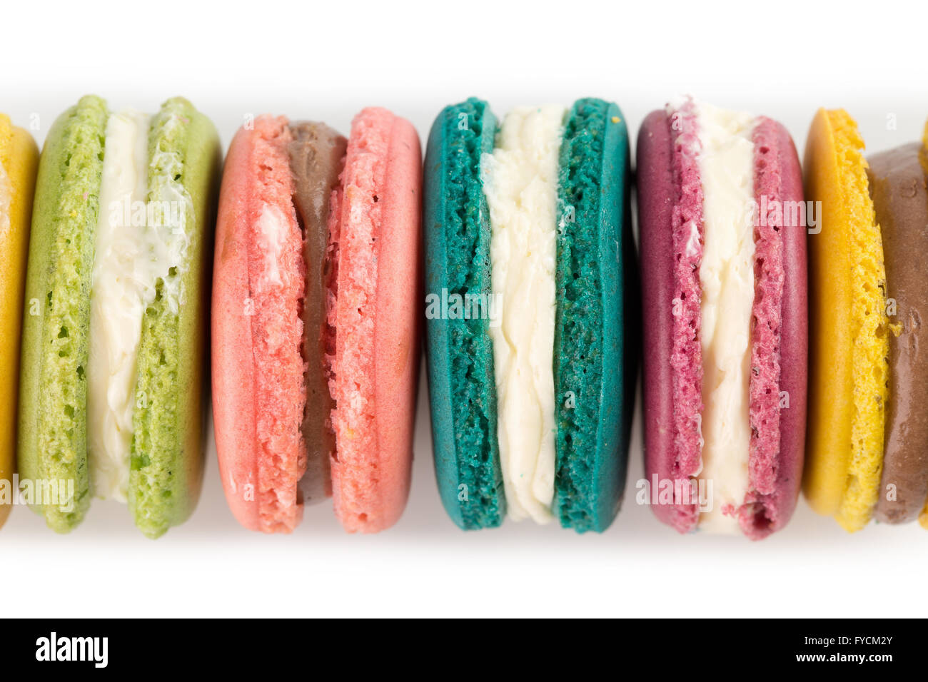 Macaron white background hi-res stock photography and images - Alamy