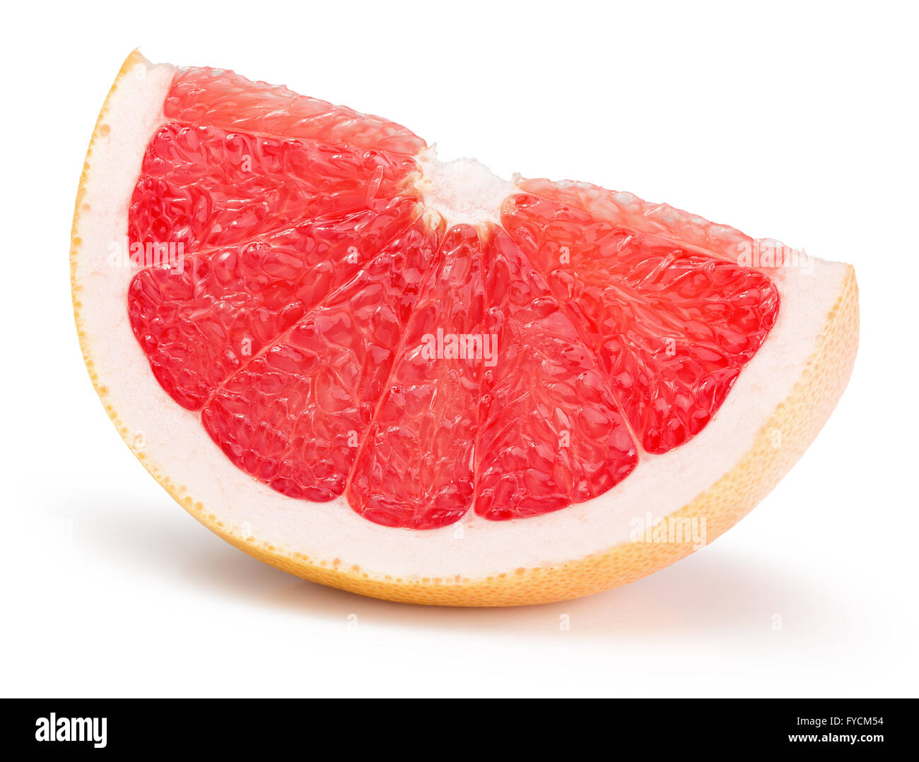 grapefruit slice isolated on the white background Stock Photo - Alamy