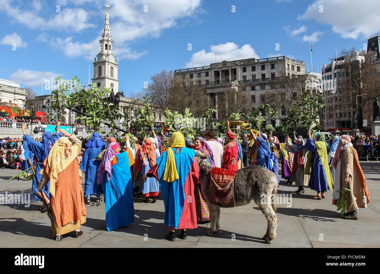The Wintershall Players perform "The Passion of Jesus" in Trafalgar ...