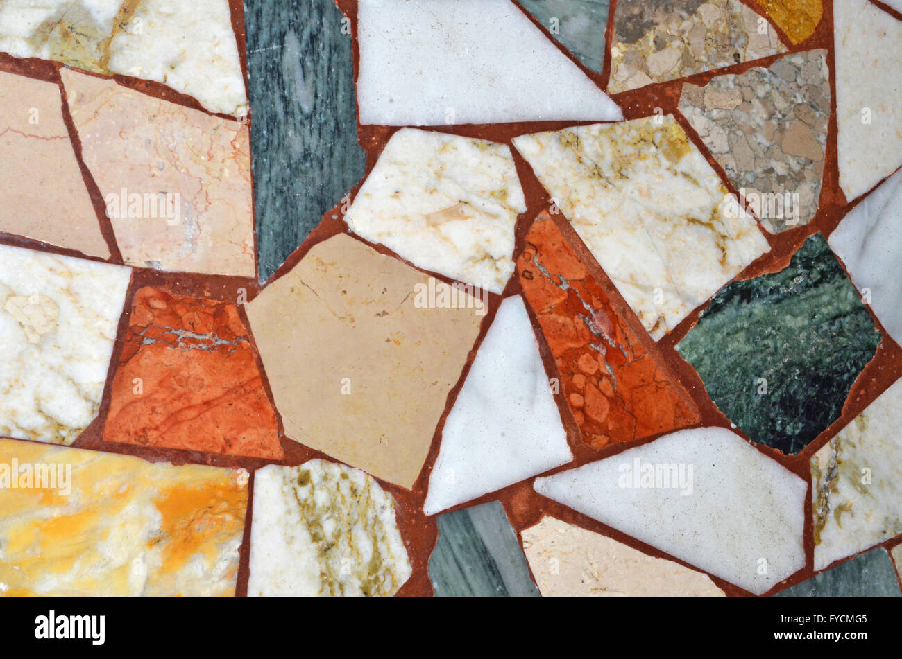 mosaic of marble floor Stock Photo - Alamy