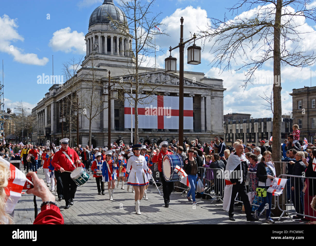 St.George's Day parade, Nottingham Stock Photo - Alamy