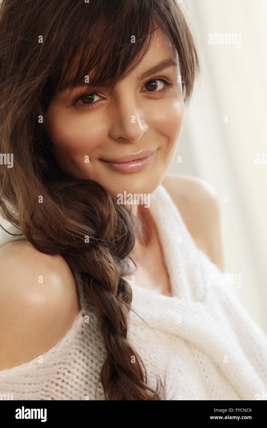 Natural portrait of a woman. Lifestyle Stock Photo - Alamy