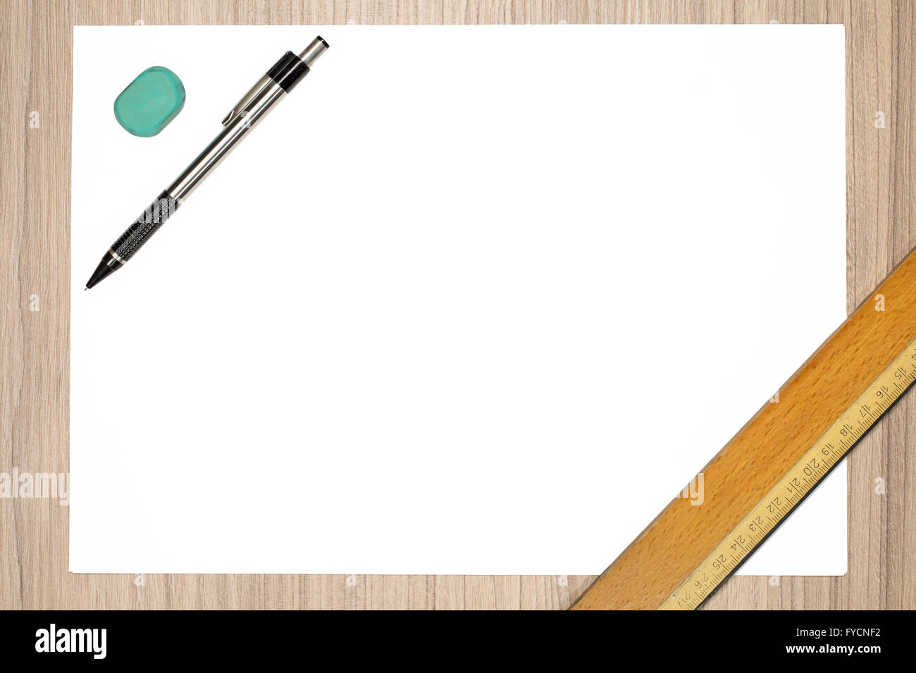 Pencil and ruler hi-res stock photography and images - Alamy