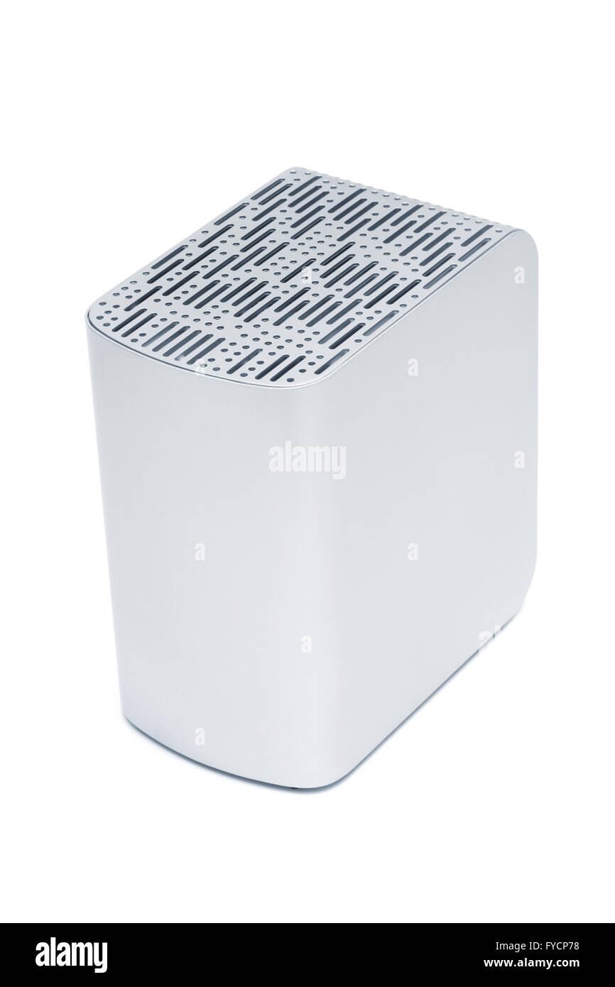 Powerful external hard drive on a white background Stock Photo - Alamy