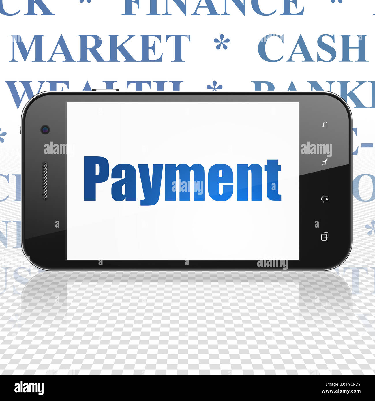Money concept: Smartphone with Payment on display Stock Photo - Alamy