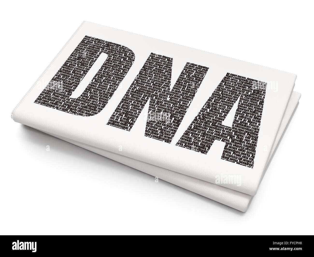 Health concept: DNA on Blank Newspaper background Stock Photo - Alamy