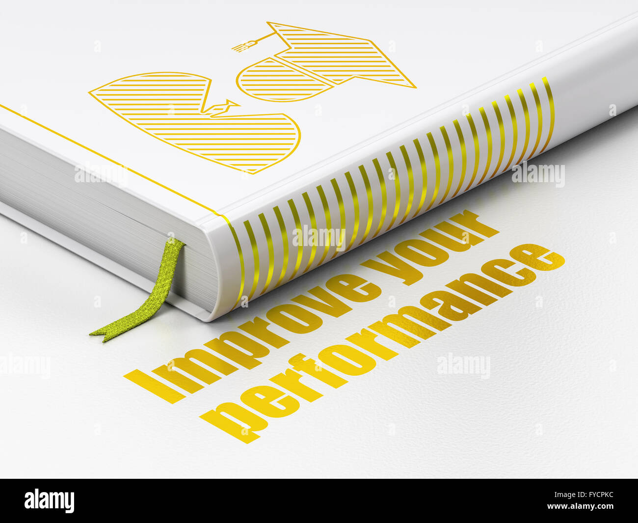 Learning concept: book Student, Improve Your Performance on white ...