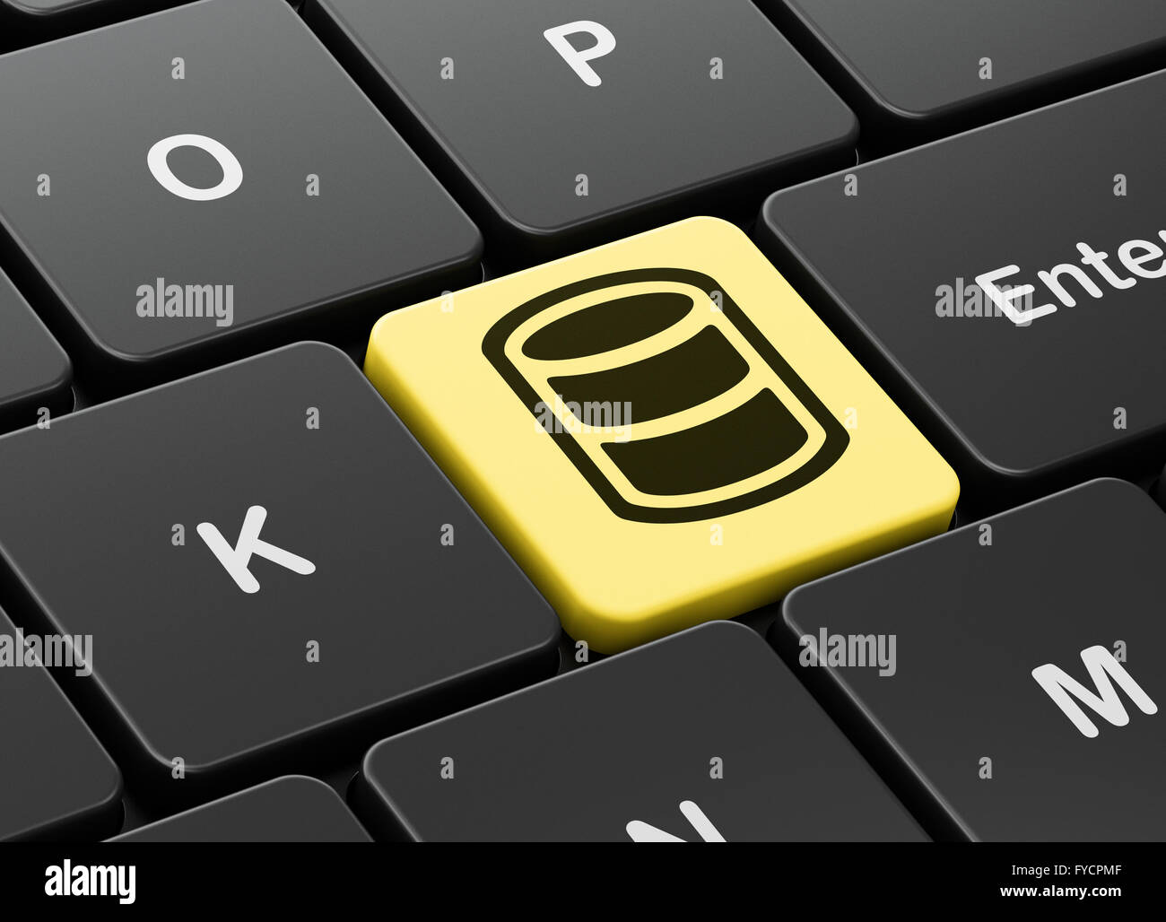 Software concept: Database on computer keyboard background Stock Photo - Alamy