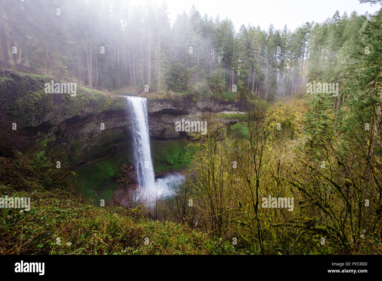 South Falls as seen from the South Loop Trail, part of the Trail of Ten ...