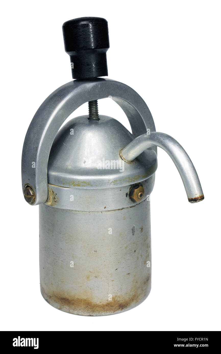 Silver coffee maker hi-res stock photography and images - Alamy