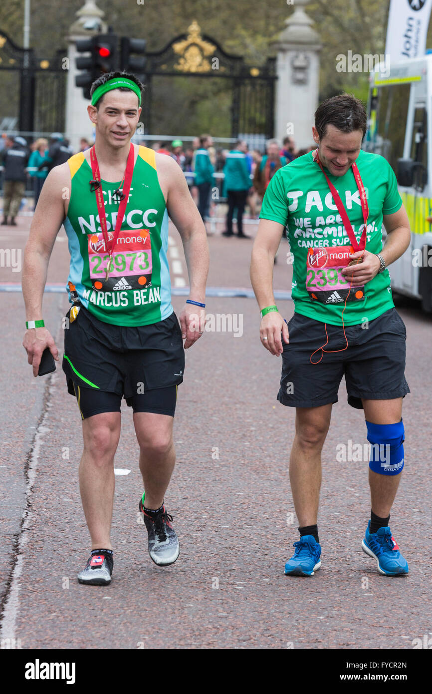 London, UK. 24 April 2016. Marcus Bean and Jack Ashton. The 2016 Virgin ...