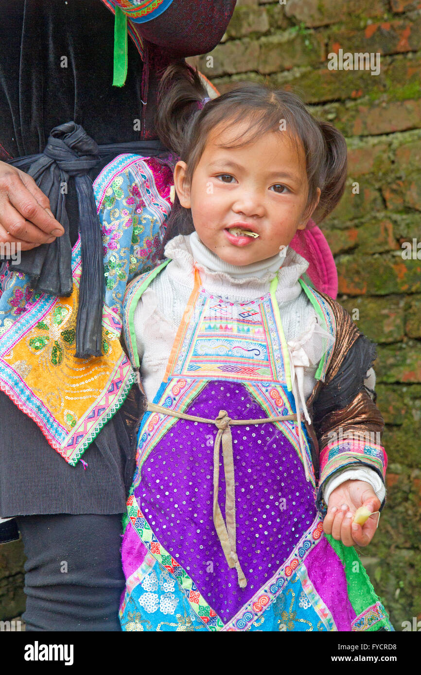 Miao girl in Biasha village Stock Photo - Alamy